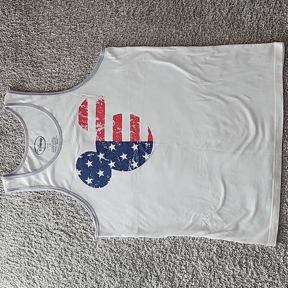 Disney | Shirts | Disney Mens Mickey Mouse Usa American Flag Tank Top ...